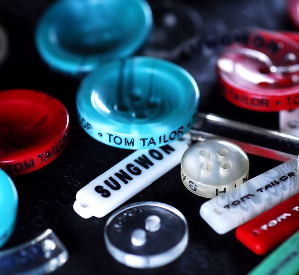 Laser Engraving and Colored Logos | Sungwon Button