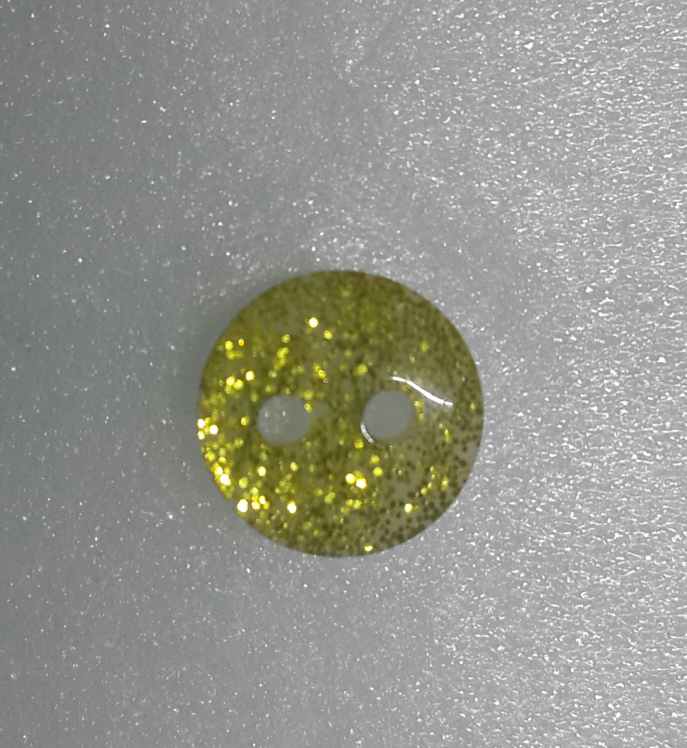 300616 Plastic Glitter Gold Button | Sungwon Button